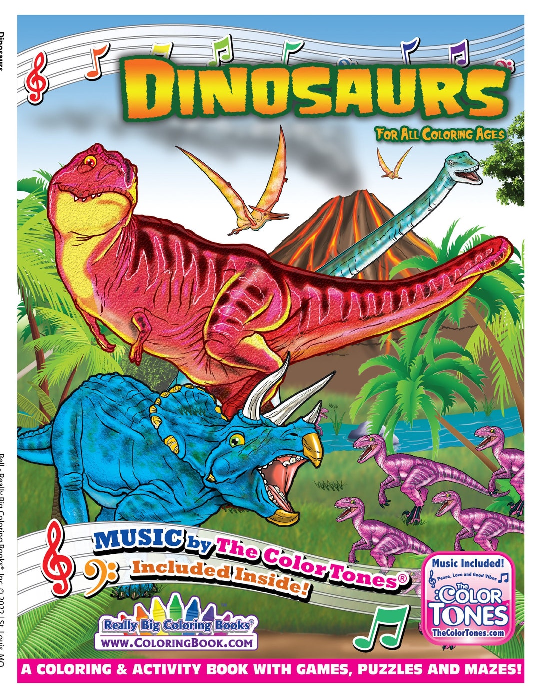 Dinosaur Coloring Book 8.5"x11" - Etsy