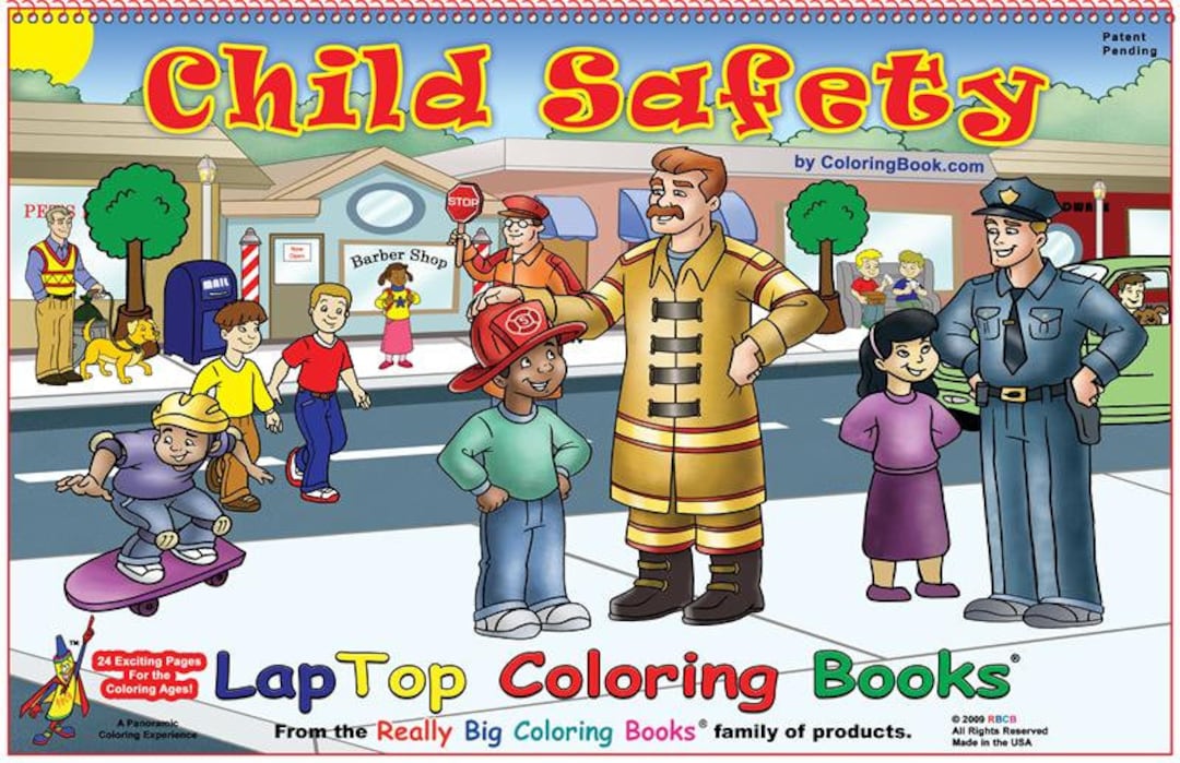 Child Safety Coloring Book® 17x11 - Etsy