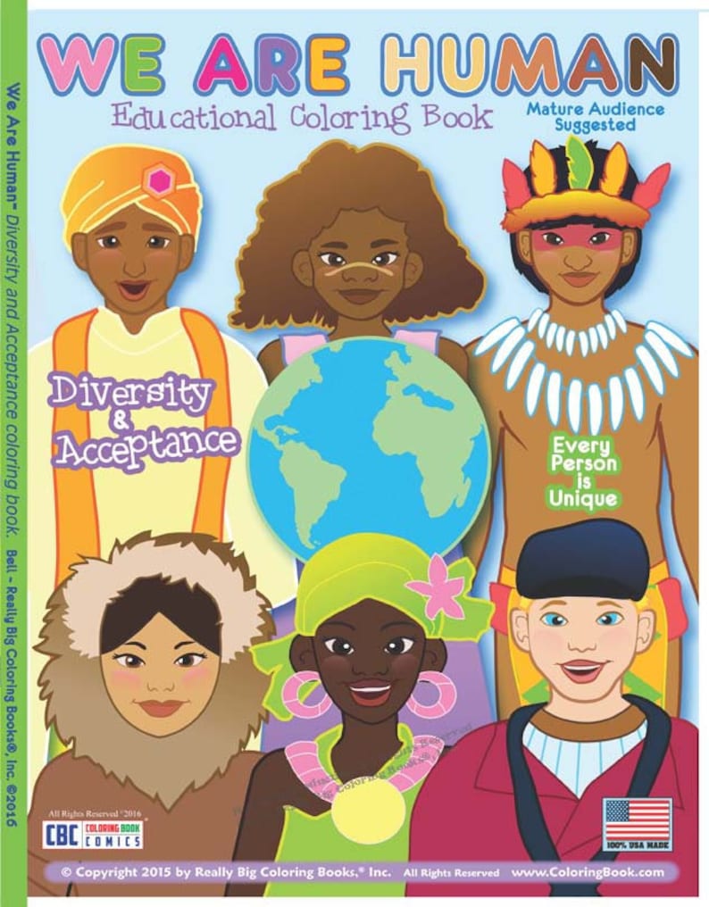 Diversity and Inclusion Coloring Book 8.5"x11" - Etsy