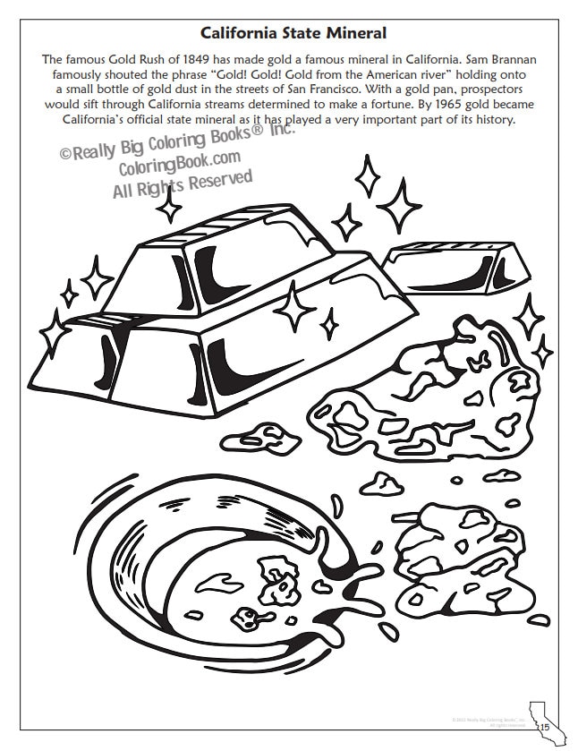 California Coloring & Activity Book: State Facts, Games (8.5 X 11) - Etsy
