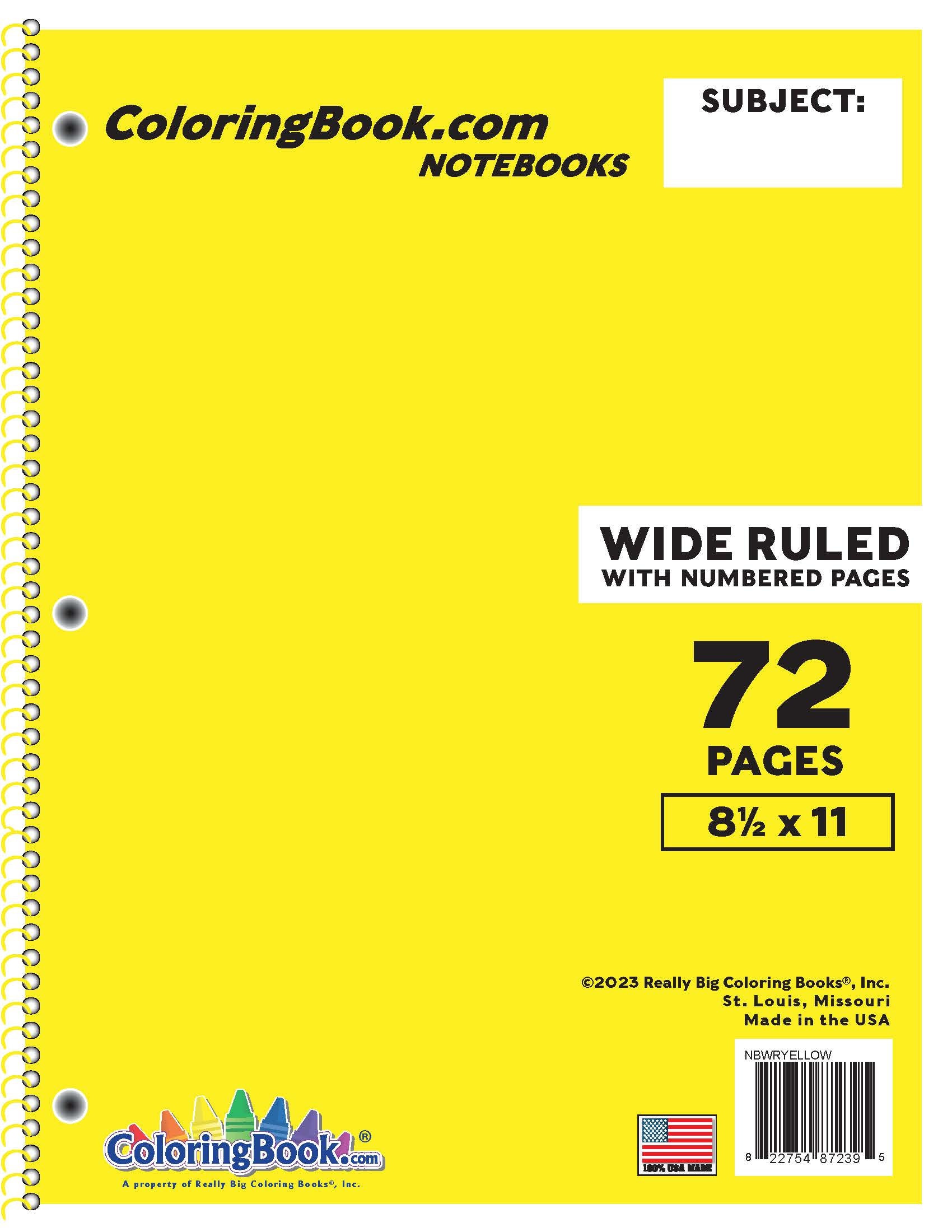 RBCB Wide Ruled Notebooks With Numbered Pages - Etsy