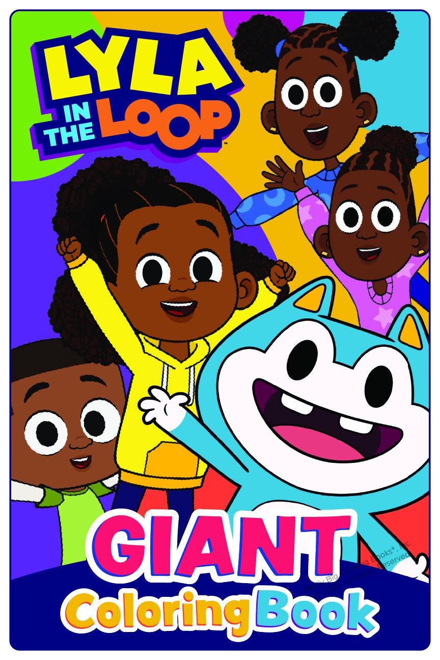 Lyla in the Loop Giant Coloring Book - Etsy