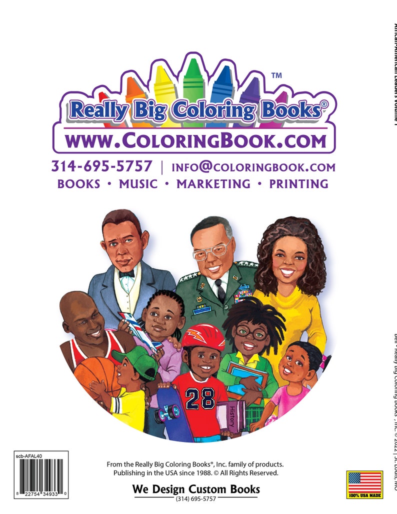 African American Leaders Coloring Book 8.5x11 - Etsy