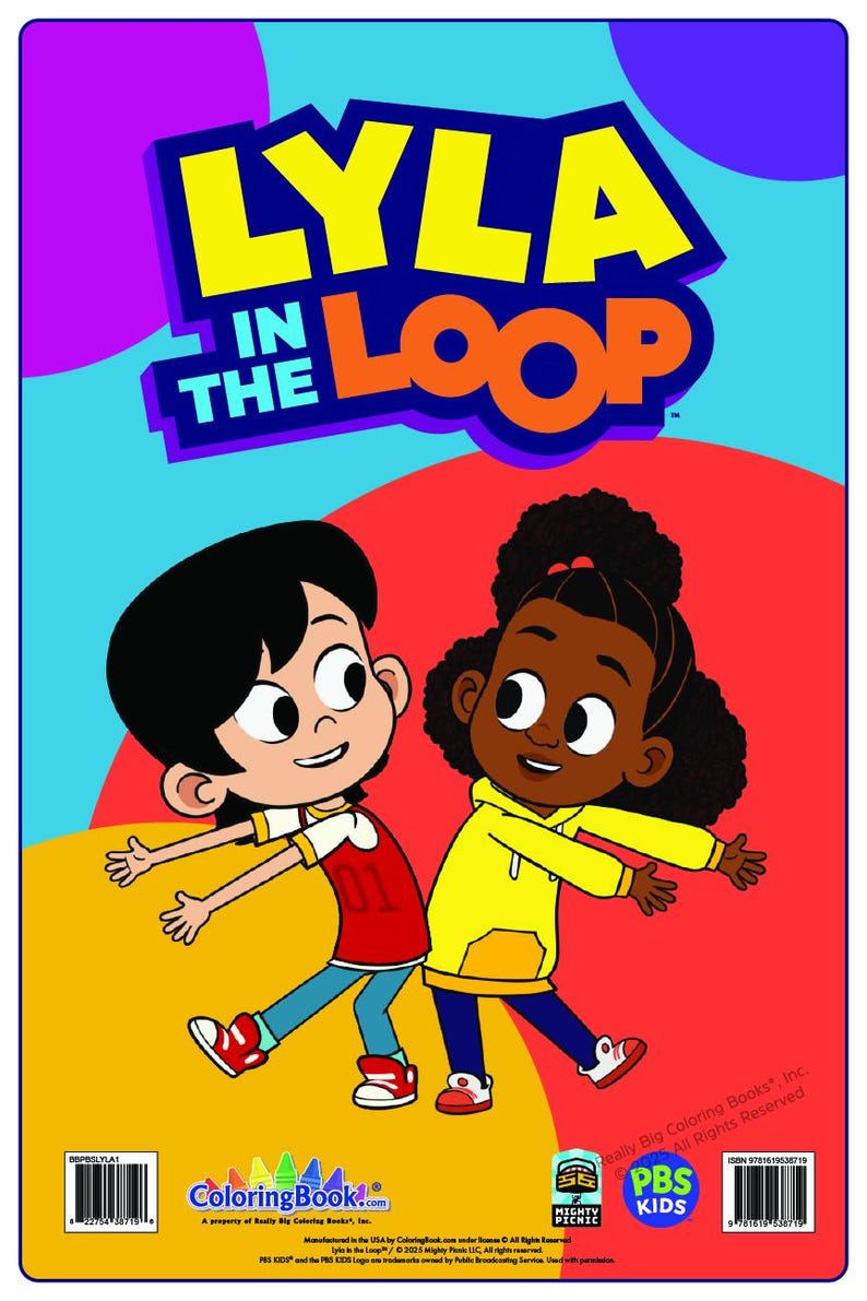 Lyla in the Loop Giant Coloring Book - Etsy