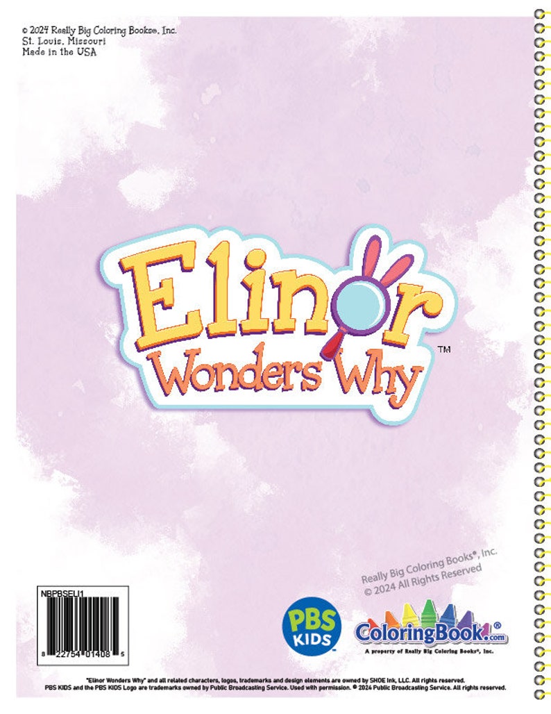 Elinor Wonders Why Colorable Notebook - Etsy