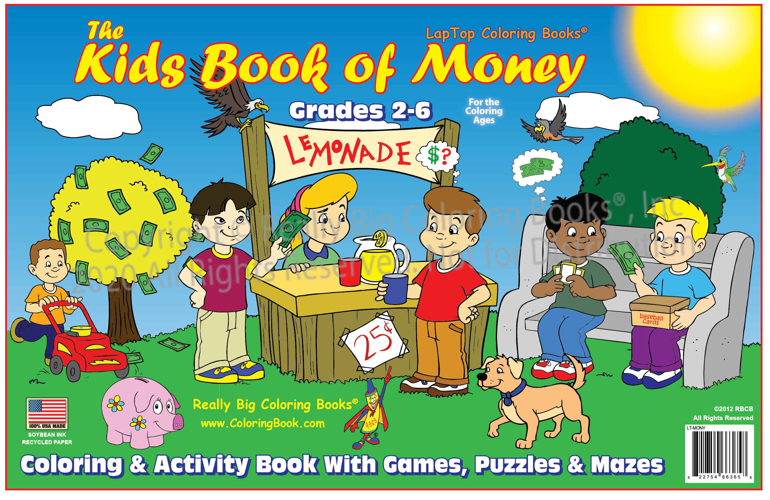 Kids Money Coloring Book 17x11 - Etsy