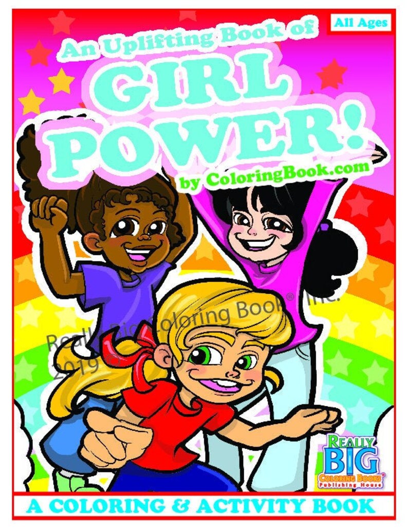 Girl Power Coloring Book 8.5"x11" - Etsy