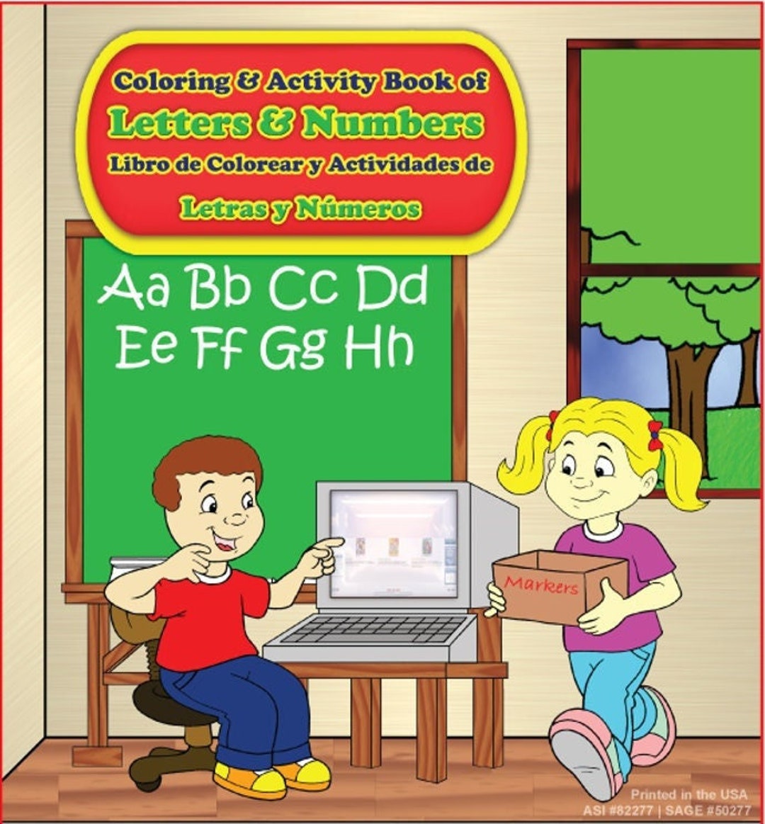 Learn My Letters and Numbers Spanish Language Coloring and Activity ...
