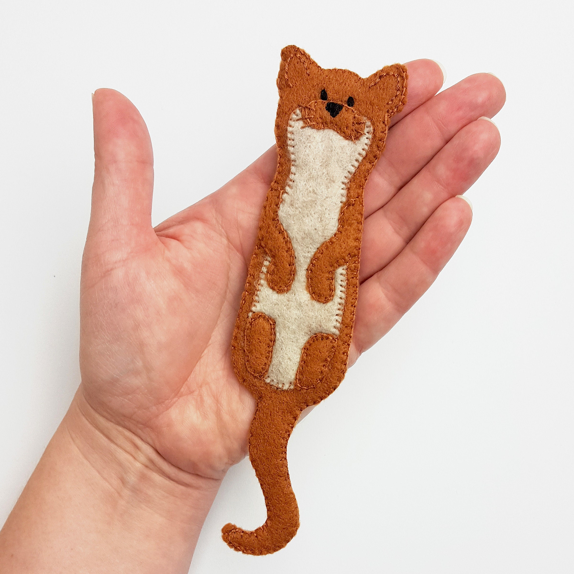 Cat Lover Gift Cute Kitten Felt Bookmark Kitty Felt Pattern - Etsy
