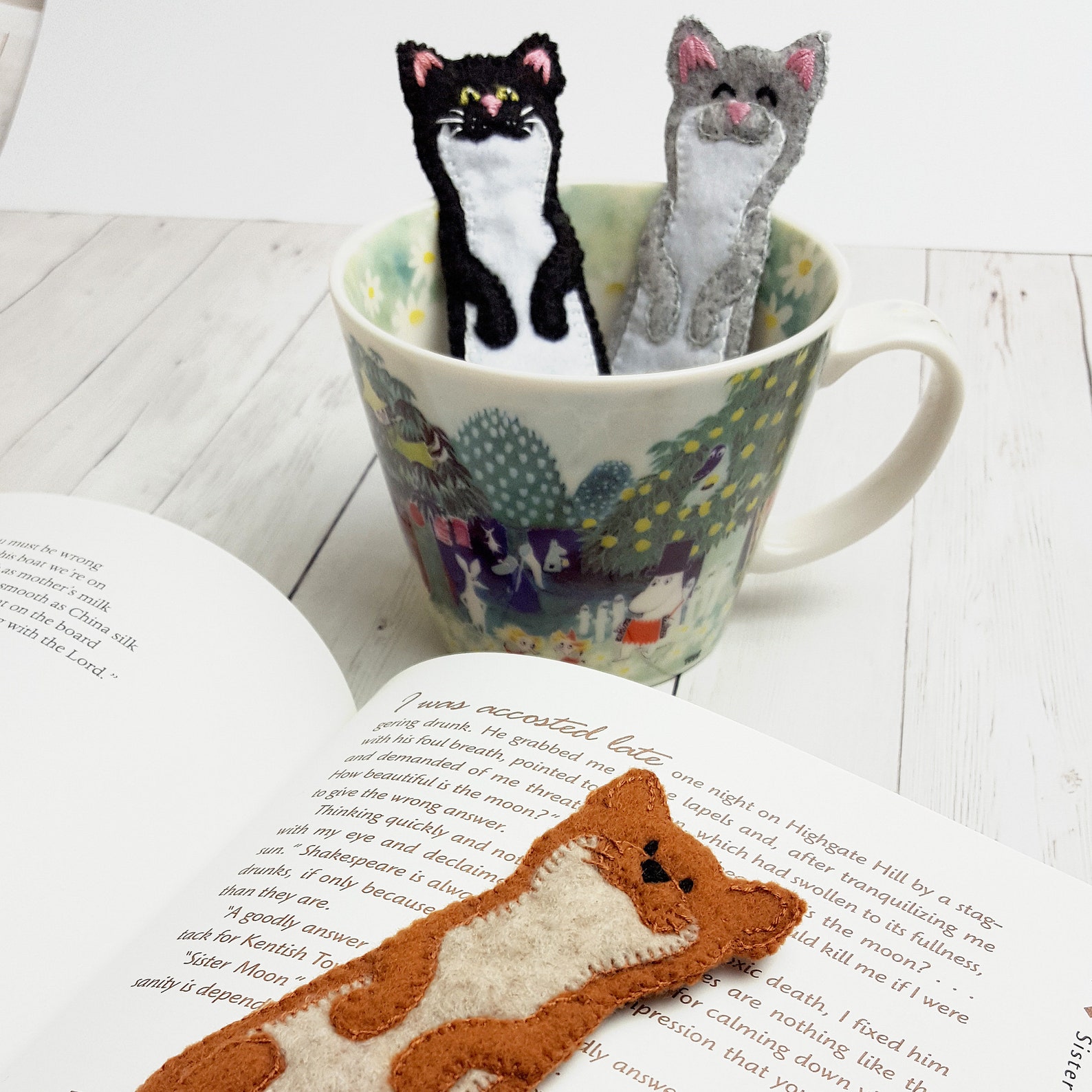 Cat Lover Gift Cute Kitten Felt Bookmark Kitty Felt Pattern | Etsy