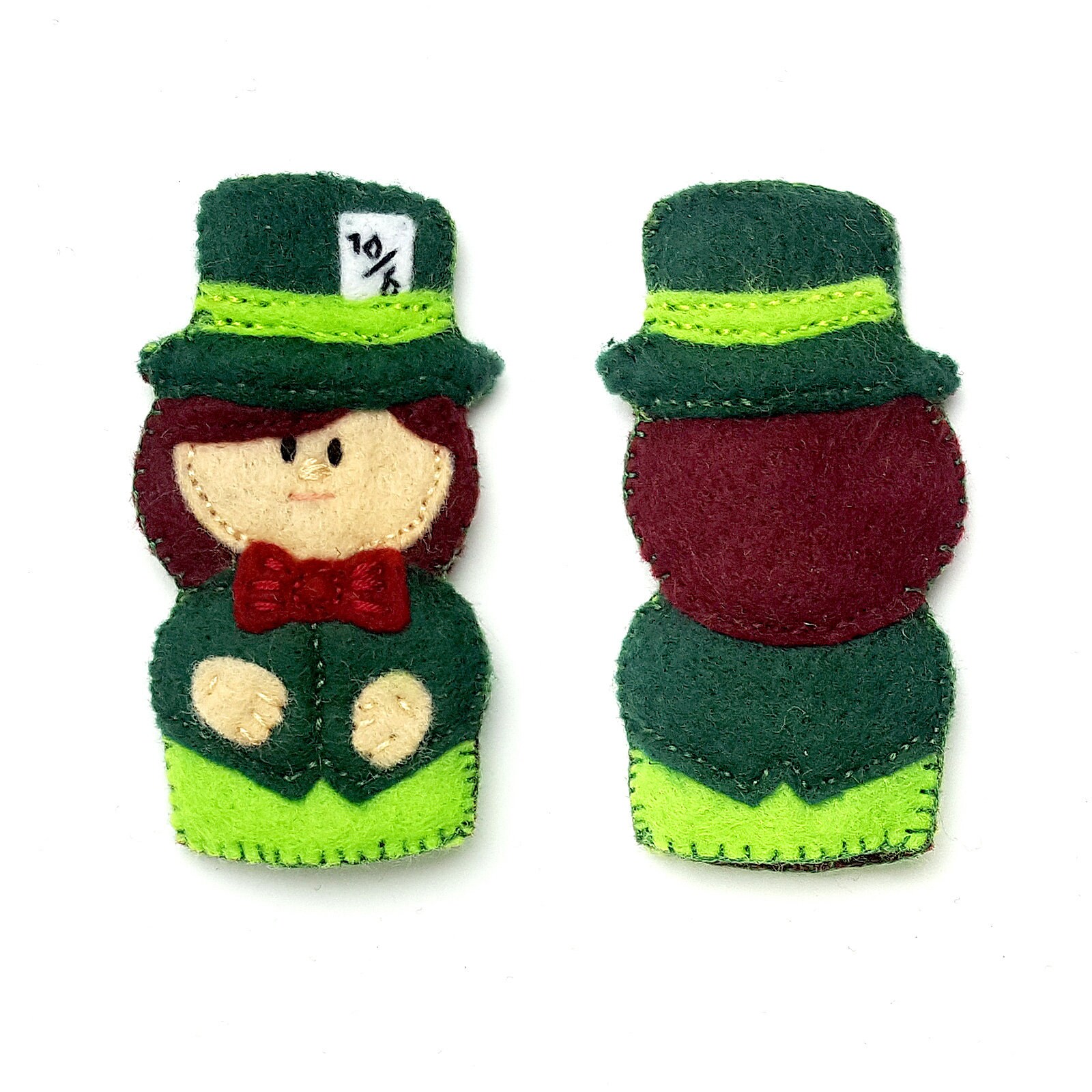 Alice in Wonderland Finger Puppets Pdf Pattern: Alice White - Etsy Denmark