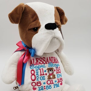 Personalized Baby Gift,personalized Dog Stuffed Animal, Birth ...