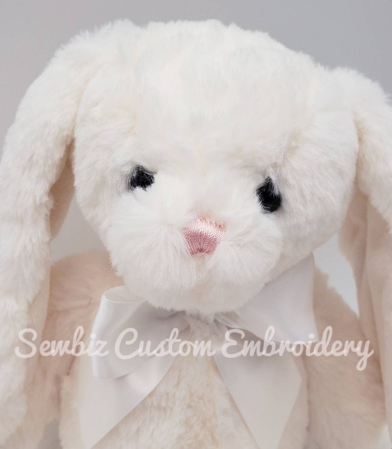 Personalized Bunny Stuffed Animal With Stitching on Ear - Etsy
