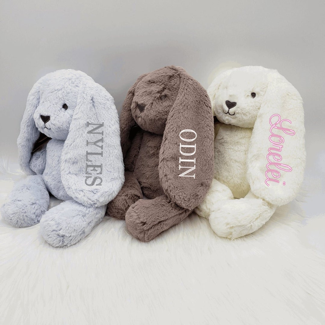 Bunny Stuffed Animal, Personalized Bunny Stuffed Animal, Baby Gift ...