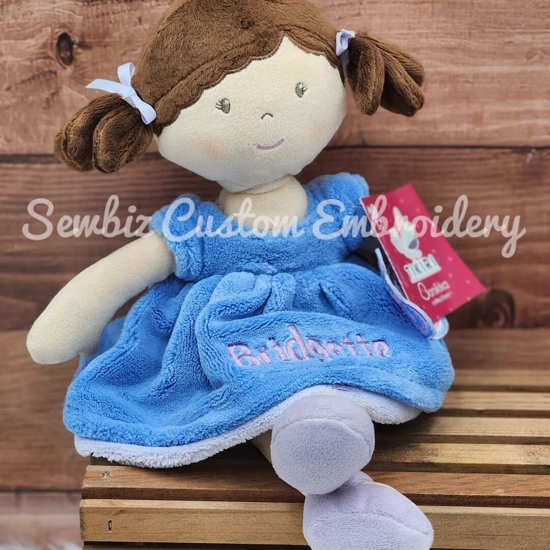 Personalized Doll Embroidered Doll Birthday Baby Gift Christening ...