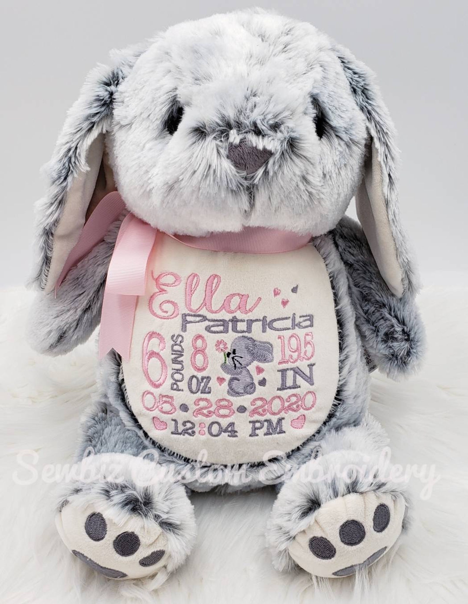 Personalized Baby Giftbunny Stuffed Animal Birth - Etsy