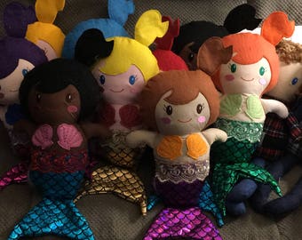Handmade Mermaid Doll - Etsy