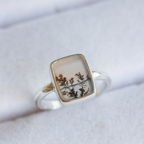 Dendritic Agate Ring - Etsy