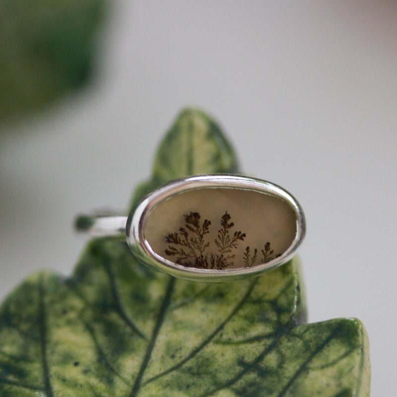 Dendritic Agate Ring - Etsy