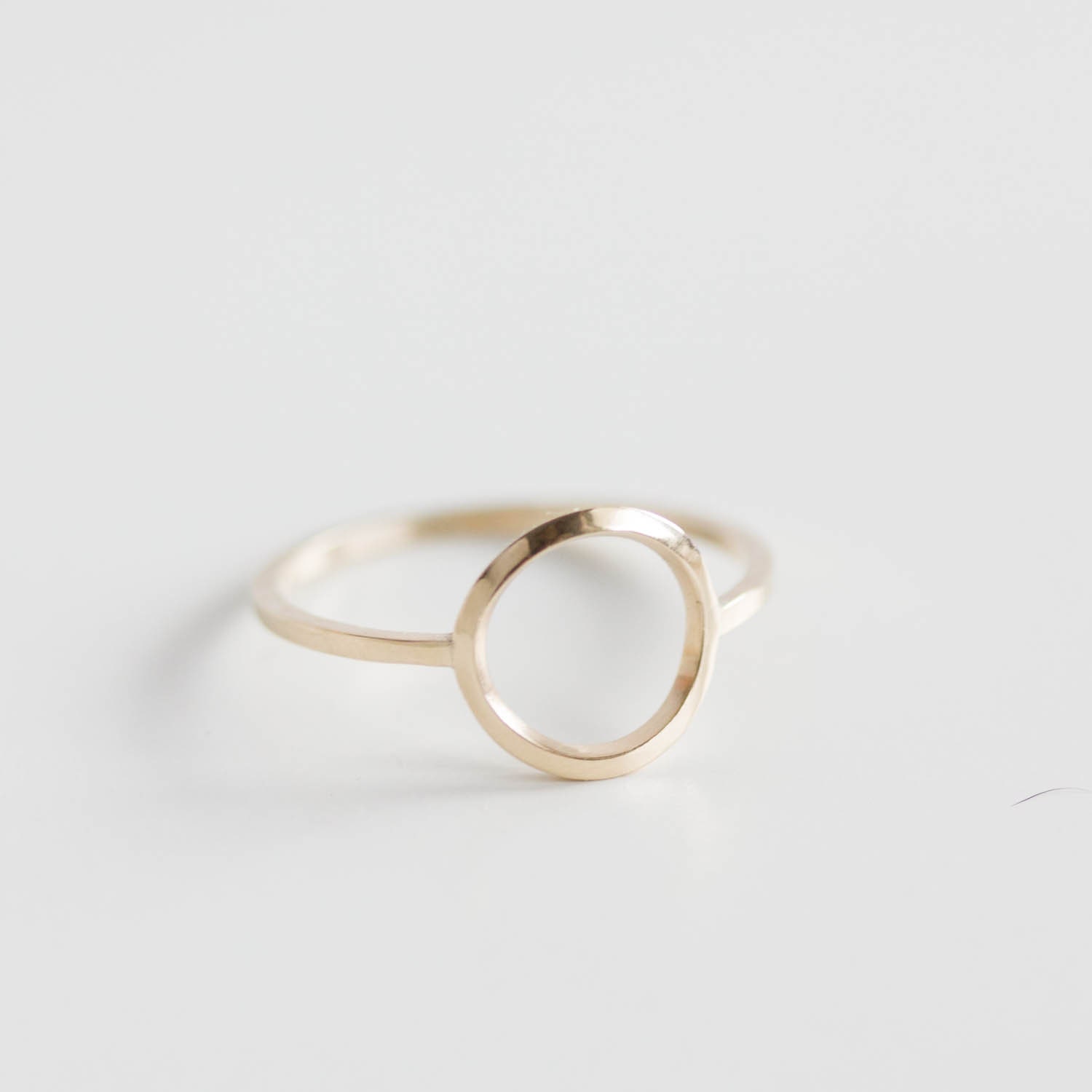 Circle Ring Sterling Silver Minimal Modern Ring Full Circle | Etsy
