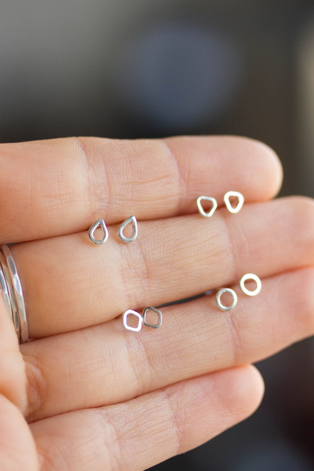 Tiny Studs - Drops, Circle, Rhombus and Triangle - Simple Every Day ...