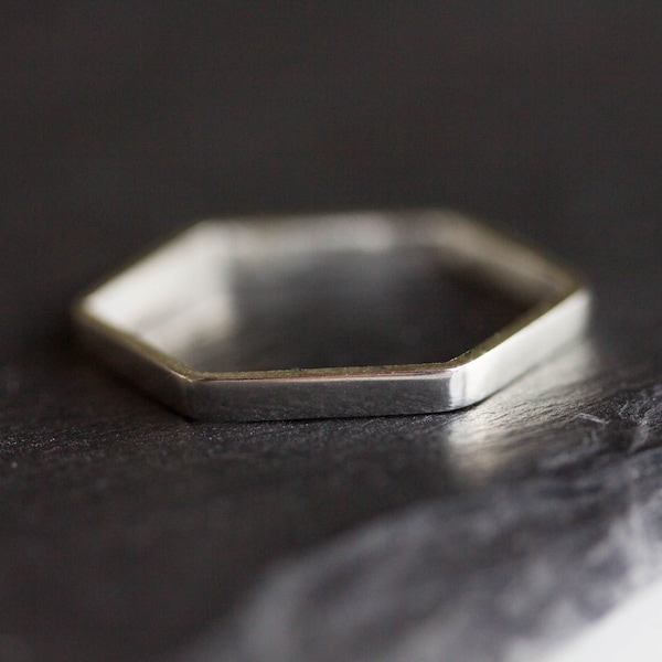 Hexagon Ring - Etsy