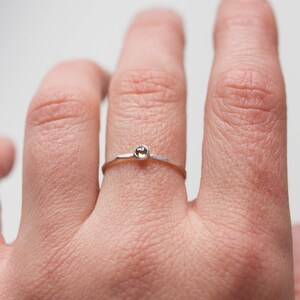 Champagne (brown) Diamond - Stackable Ring With 3mm Rose Cut Diamond ...