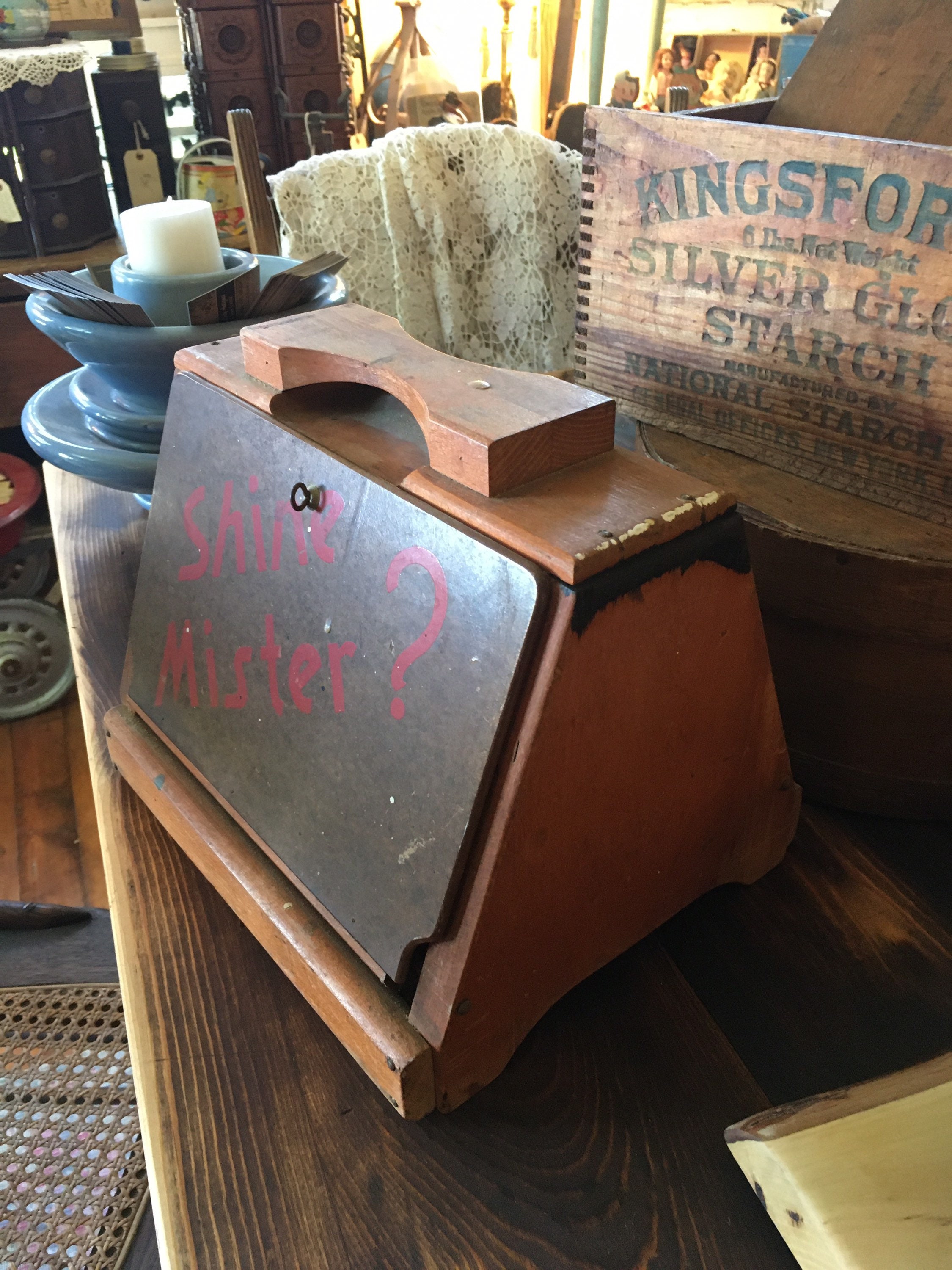 Antique Shoe Shine Foot Stool/kit, 1950’s, Use for Pedicure’s - Etsy