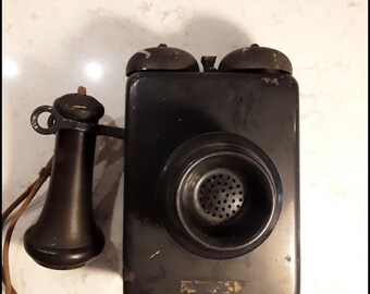 Antique Bakelite Desk Phone | Etsy