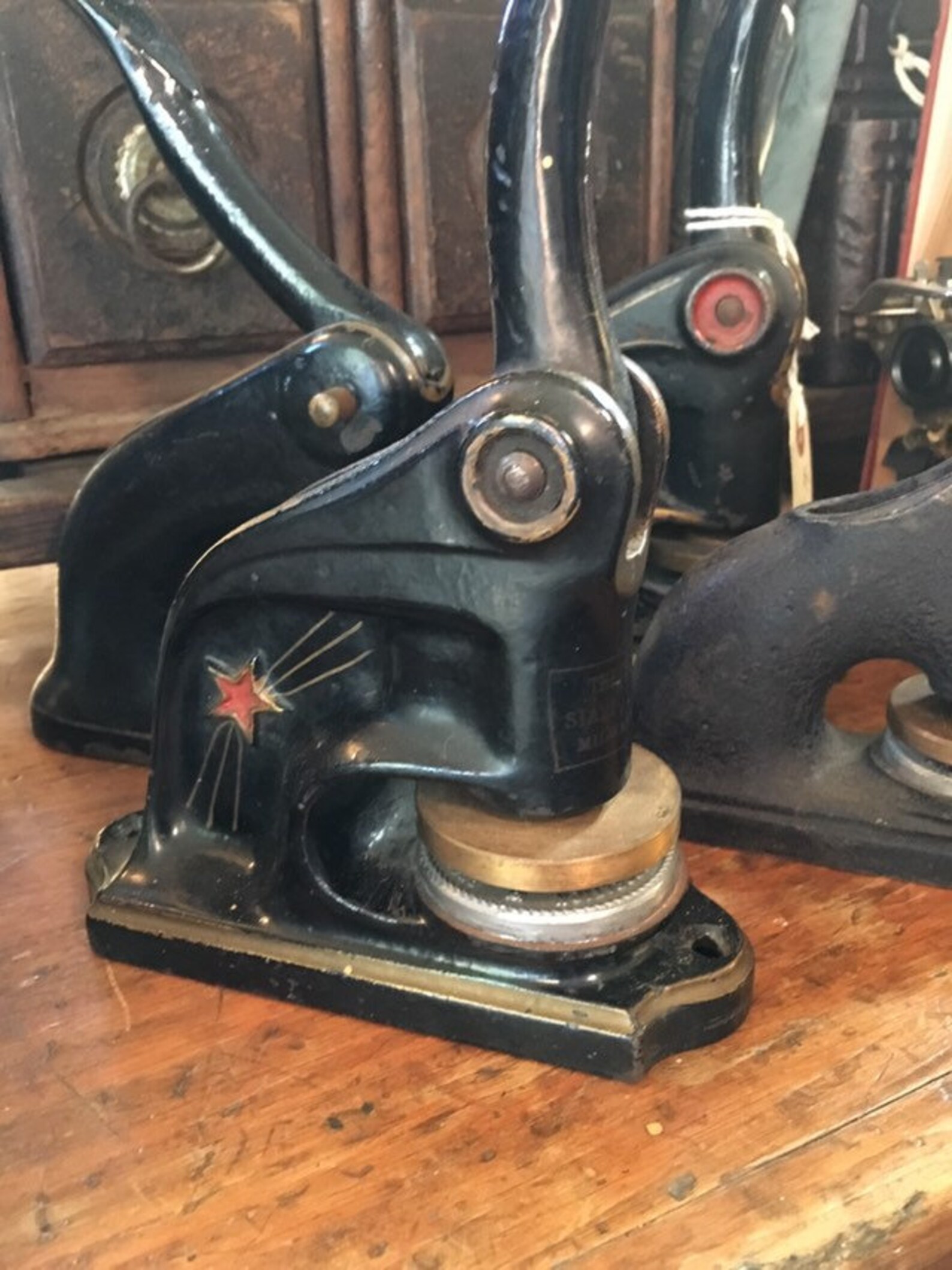 Antique Notary Stamp Desk Decor Industrial Stamper Works - Etsy