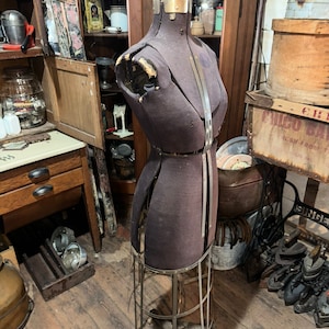 Antique Victorian Early 1900s Dress Form Mannequin, 6' Height ...