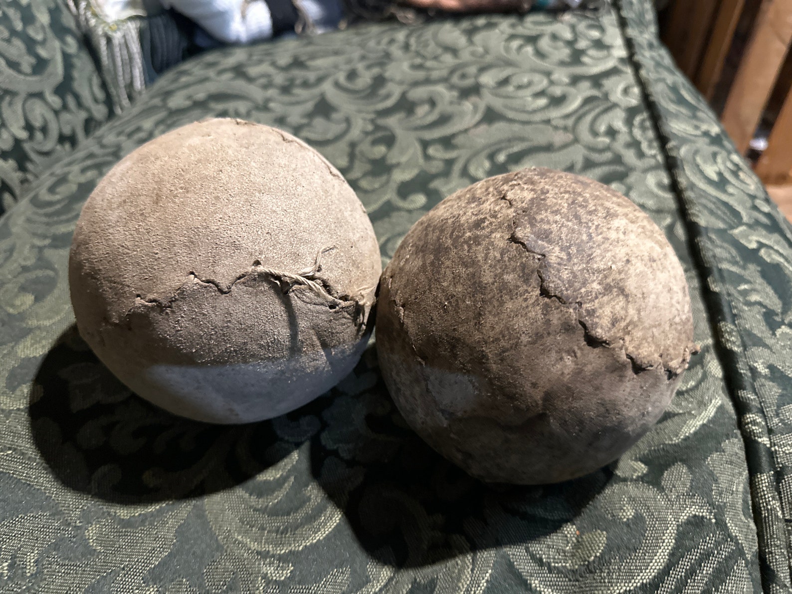 Very Old Softball, Baseball, Antique Leather Baseball Softball, Listing ...