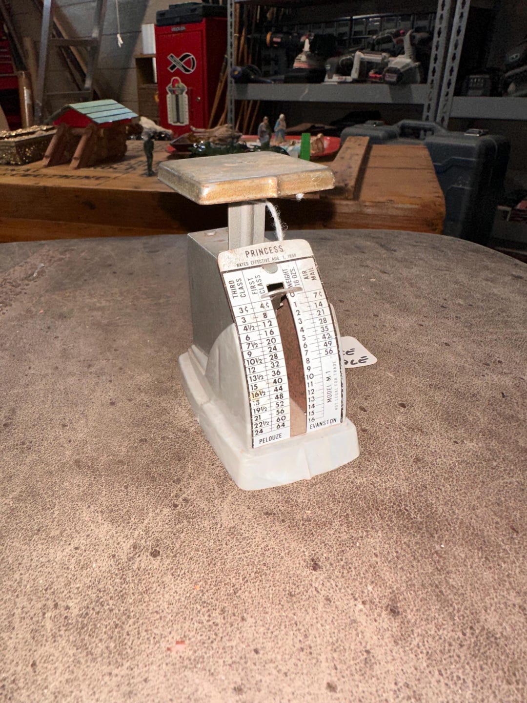 Vintage Letter Postal Scale First Third Class Air Mail Princess Pelouze ...