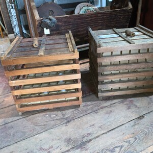Primitive Early 1900's WOODEN EGG CRATE Many Available - Etsy