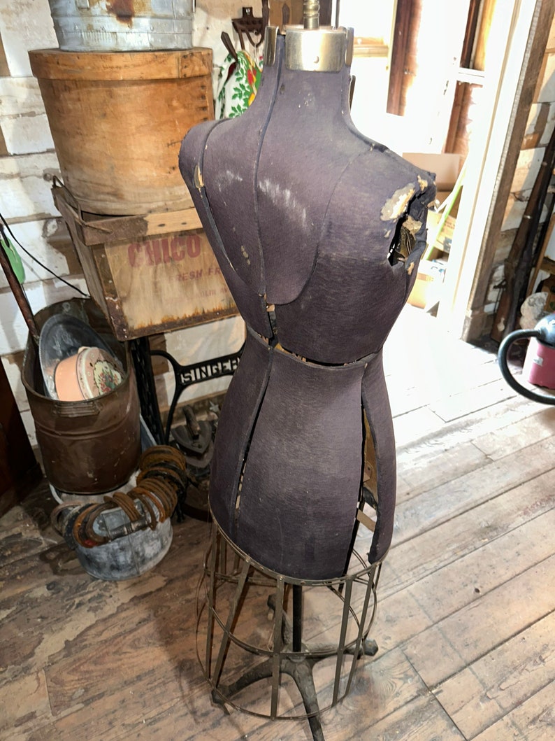 Antique Victorian Early 1900s Dress Form Mannequin, 6' Height ...