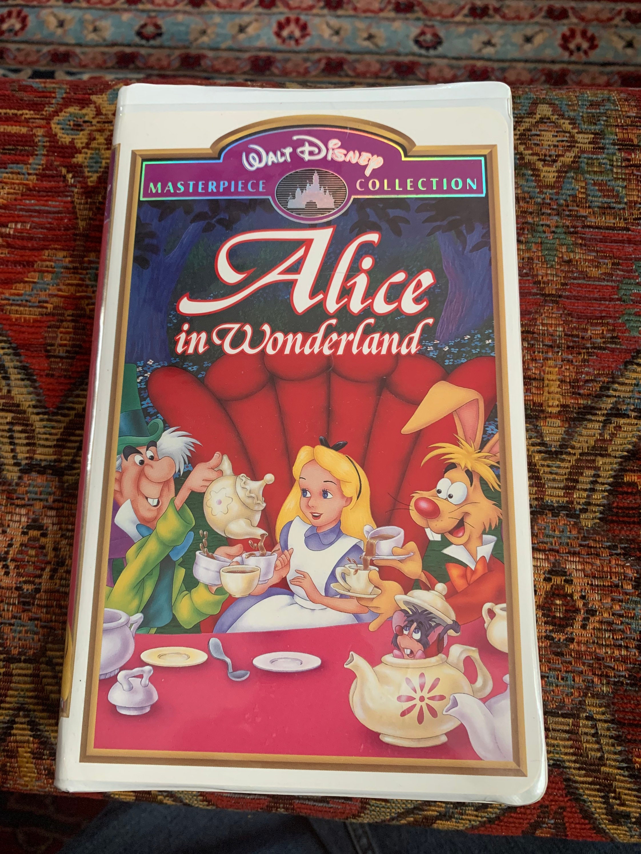 Alice in Wonderland VHS Tape Walt Disney Masterpiece - Etsy