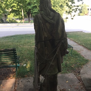 Antique American Indian Concrete STATUE Approx 6' Tall, See Description ...