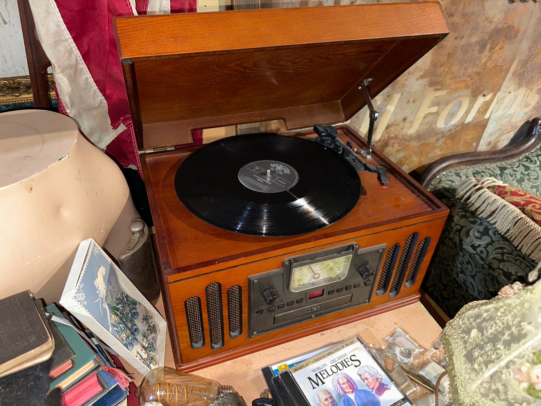 Vintage Record Player, CD, Cassettes and AM/FM, Cd Player Does Not Work ...