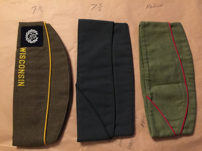 WW2 Military Side Caps Various Types Listing is for Only One - Etsy