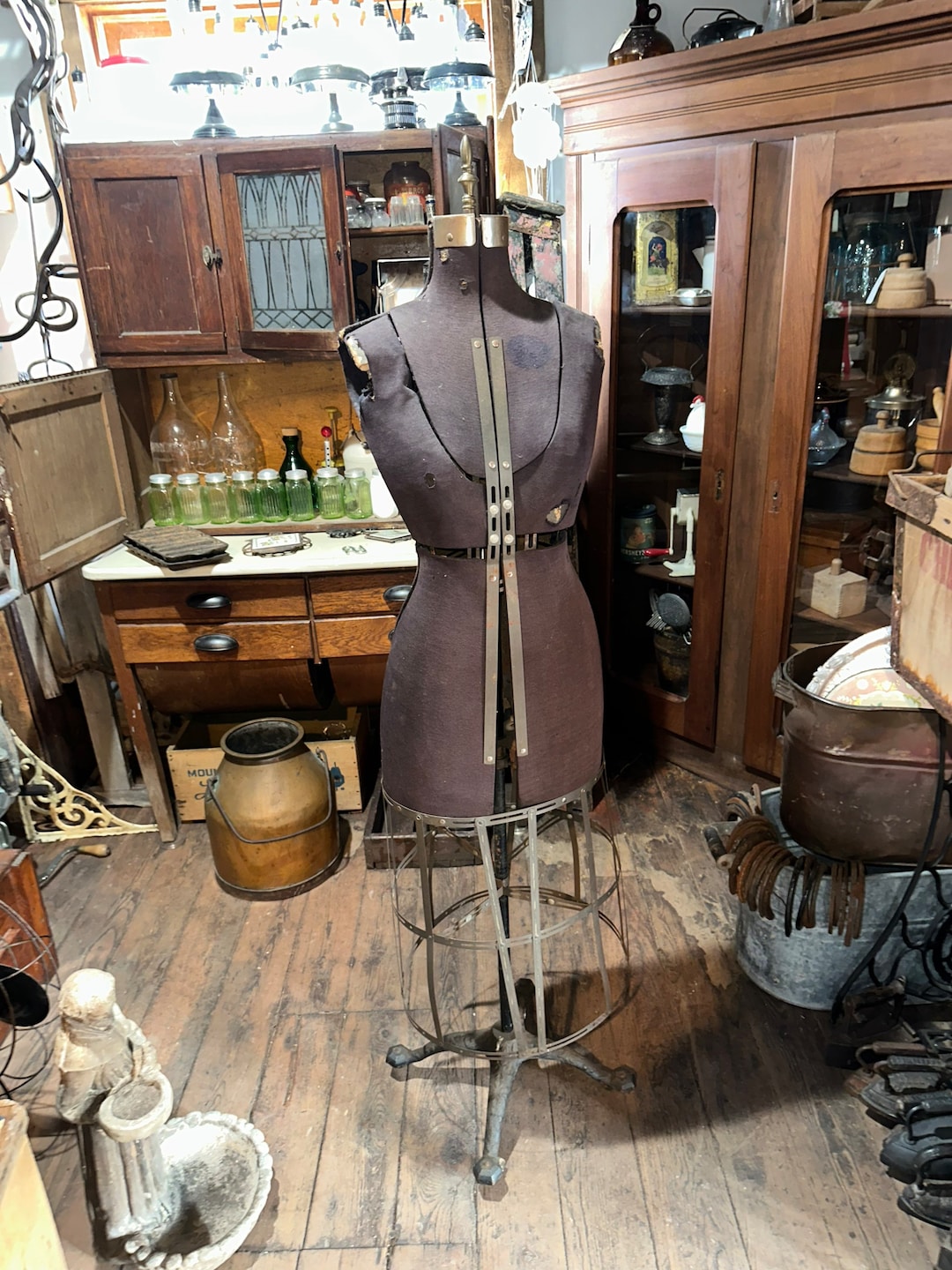 Antique Victorian Early 1900s Dress Form Mannequin, 6' Height ...