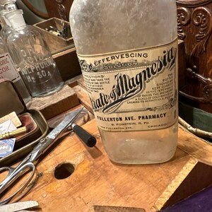 Antique Citrate of Magnesium Bottle From Chicago on Fullerton Ave ...