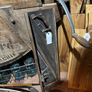 Primitive Antique Wooden CABBAGE SLICER Kitchen Cutting Board W ...