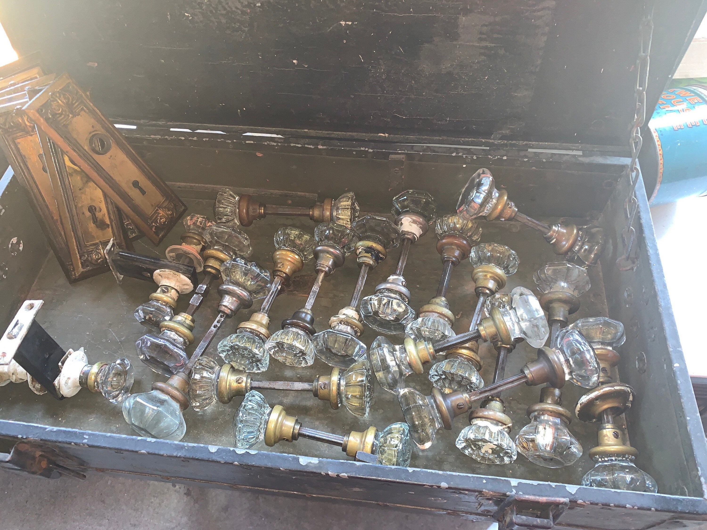 Vintage Crystal Door Knobs - Etsy