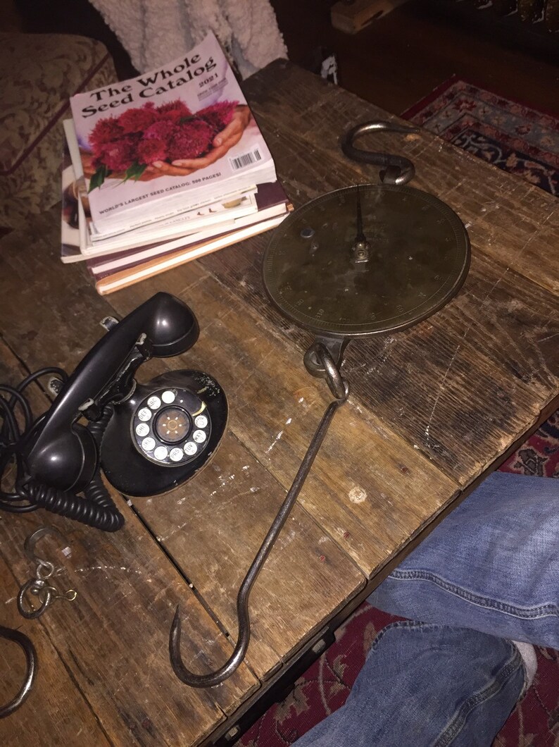 Antique SALTER'S 200lb Trade Spring Balance Scale With Hooks, No 20T ...