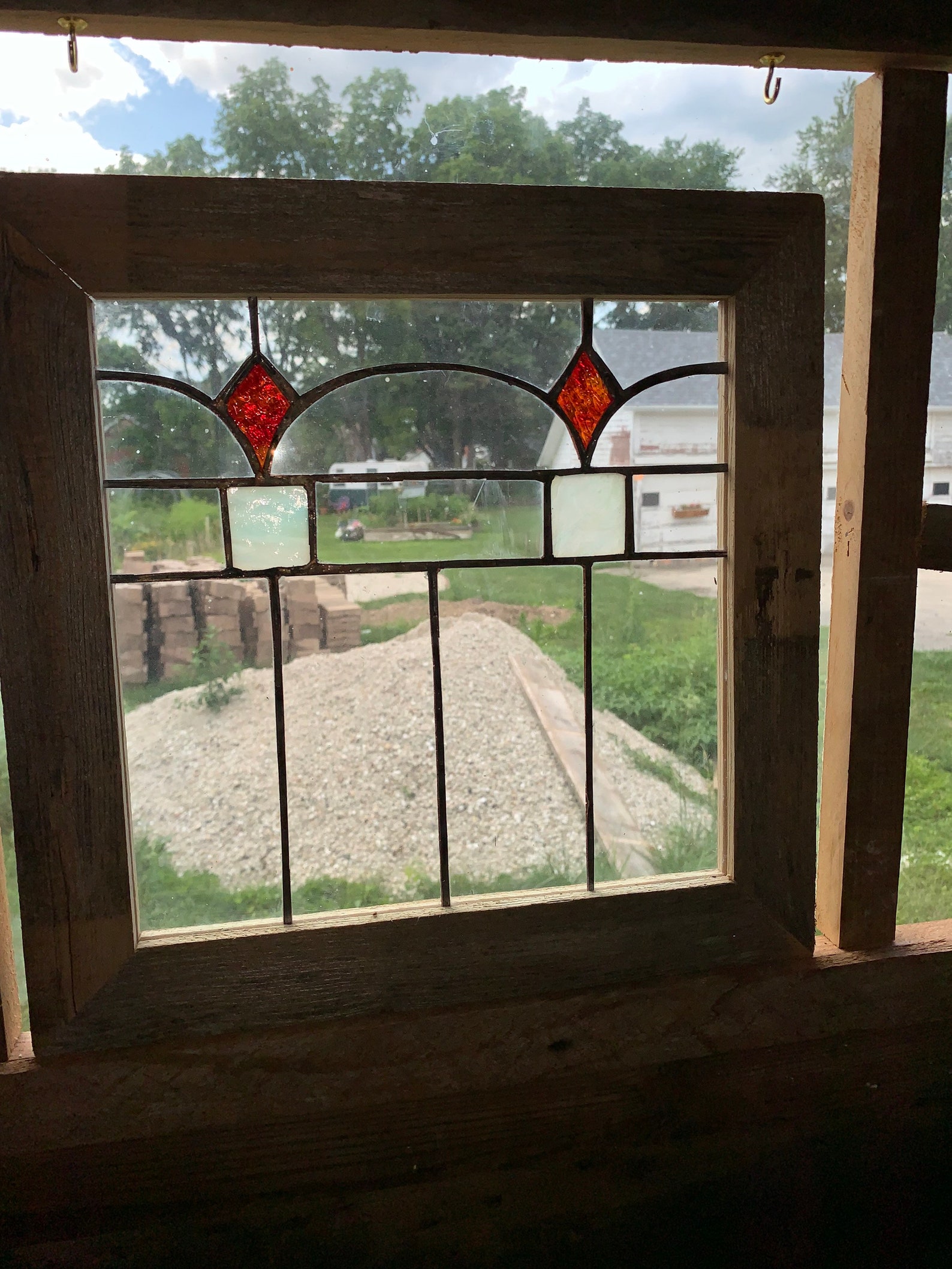 Stained Glass Window Measures Approx 14 Tall X - Etsy