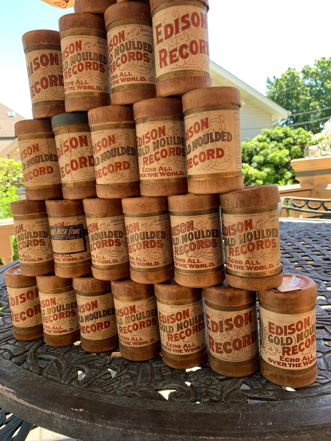 Early 1900's Thomas Edison Record Cylinder Case Only No | Etsy