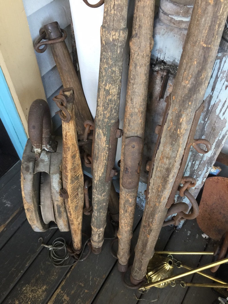 Antique Single Tree Horse Yoke Original Natural Wood Old | Etsy