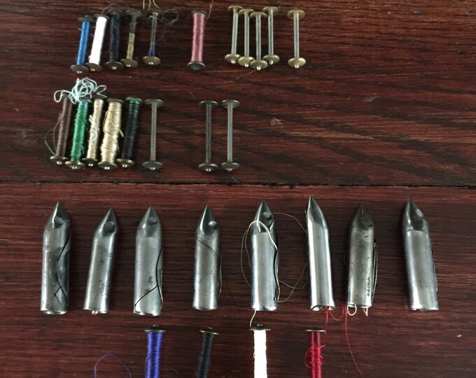 Two Vintage Treadle Sewing Machine Shuttle Bobbins 26mm 28mm - Etsy