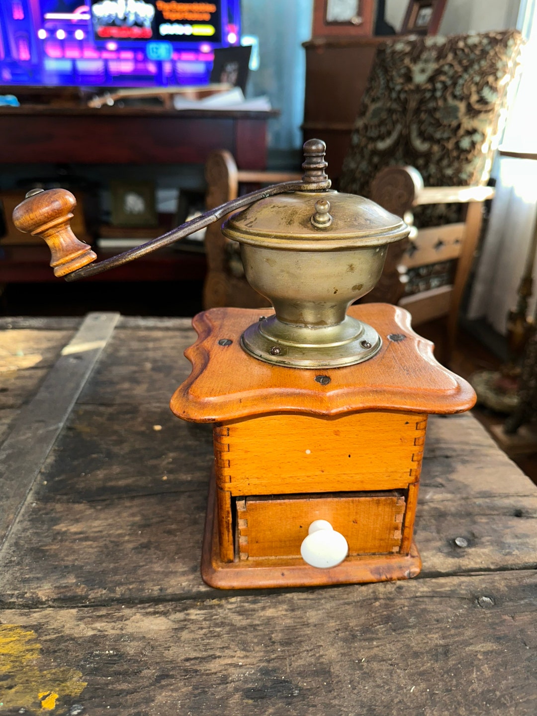 Antique, Vintage, Coffee Grinder, Early 1900's, Works - Etsy