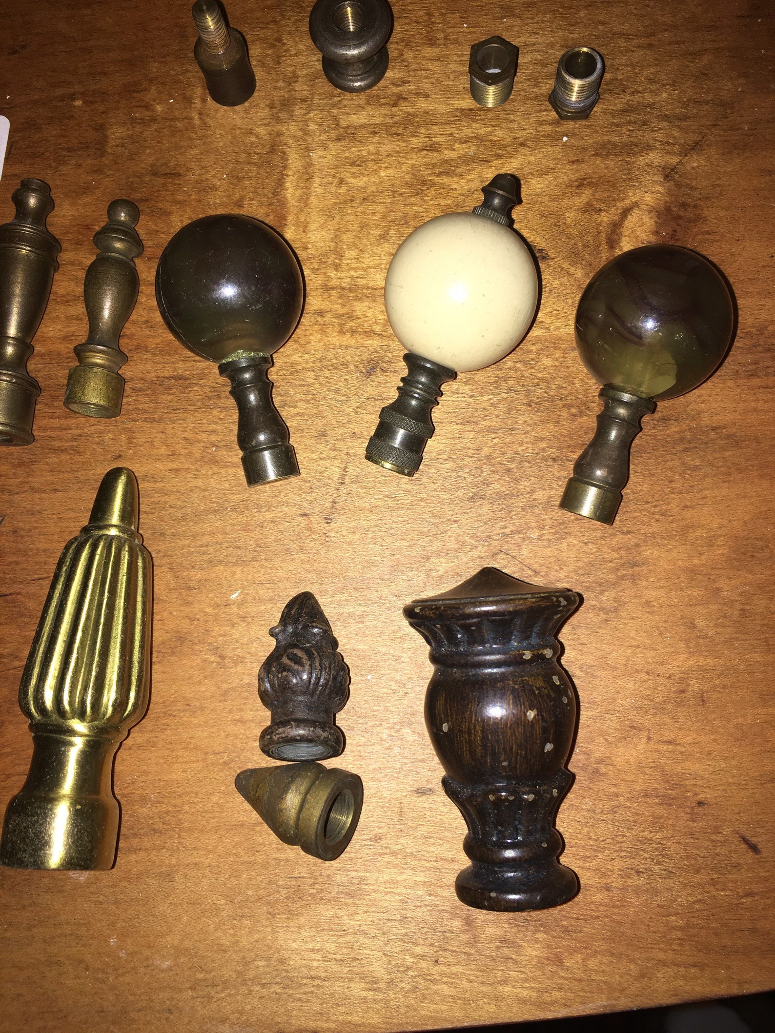 Antique Lamp Finial listing is for one only pick which one | Etsy
